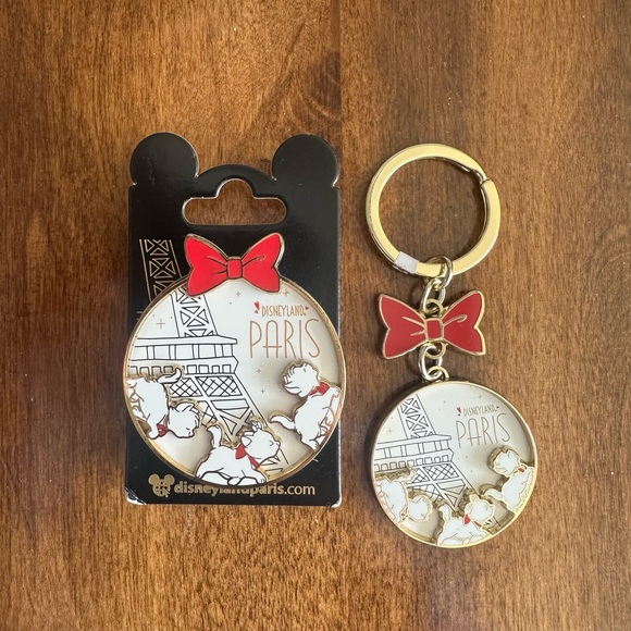 Disney | Accessories | Disneyland Paris New Pin And Keychain | Poshmark